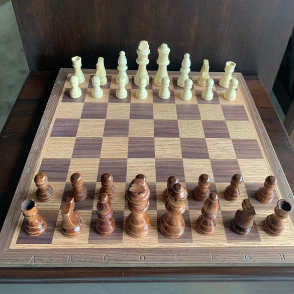 Classic wooden chess(numbers/letters) – chessleb